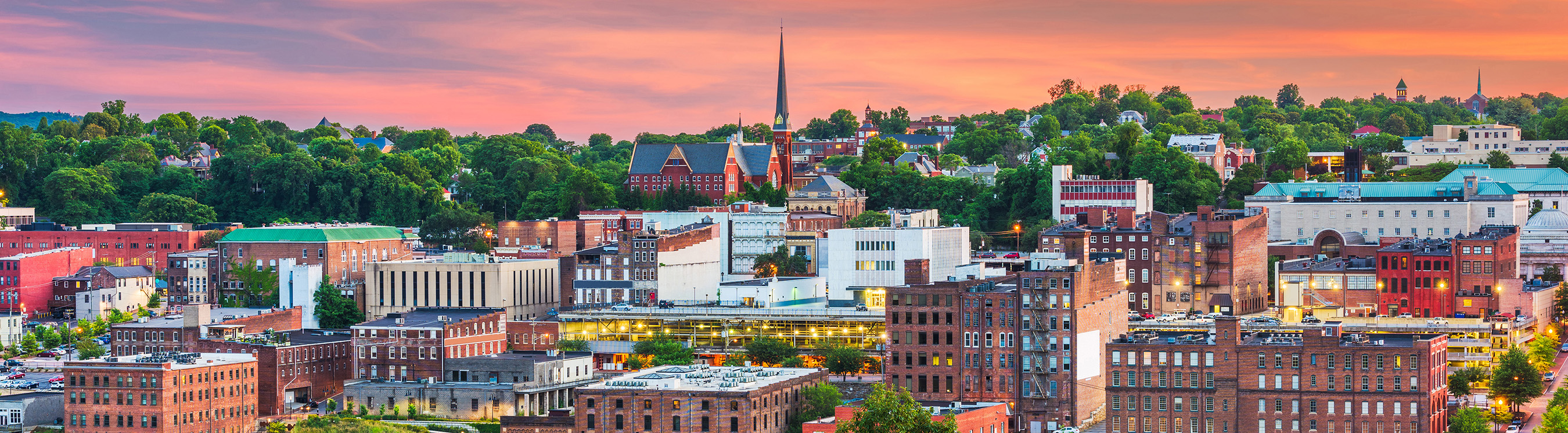 Lynchburg, Virginia, USA downtown city skyline – WLNI